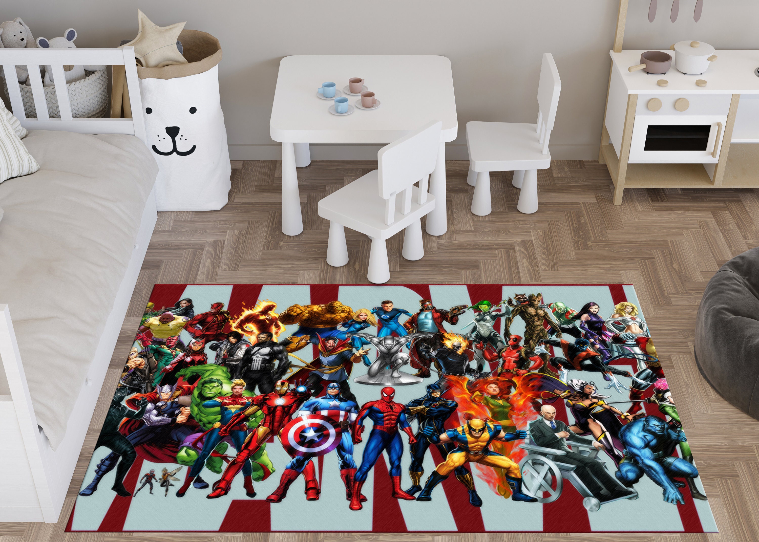 Marvel Superhero Rugs, Iron Man Rug, Marvel Rug, Children Rugs, Kitchen ...