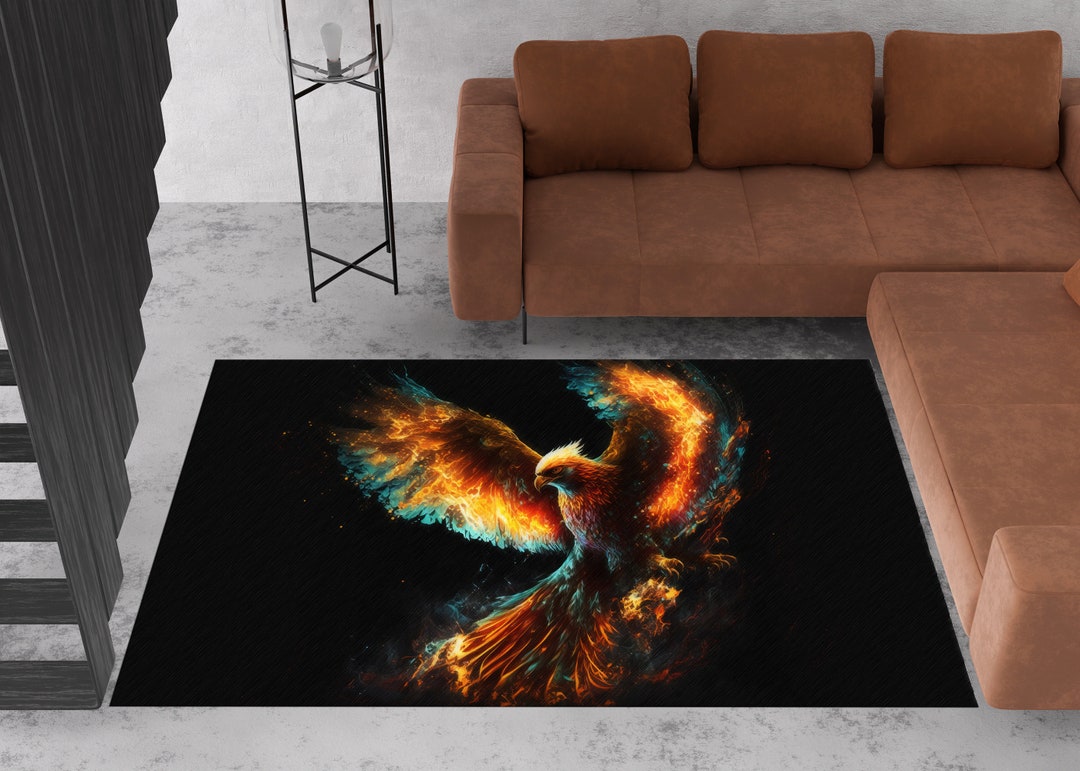 Phoenix Rug, Phoenix Bird Rugs, Trendy Rug, Animal Rug, Gift for the ...