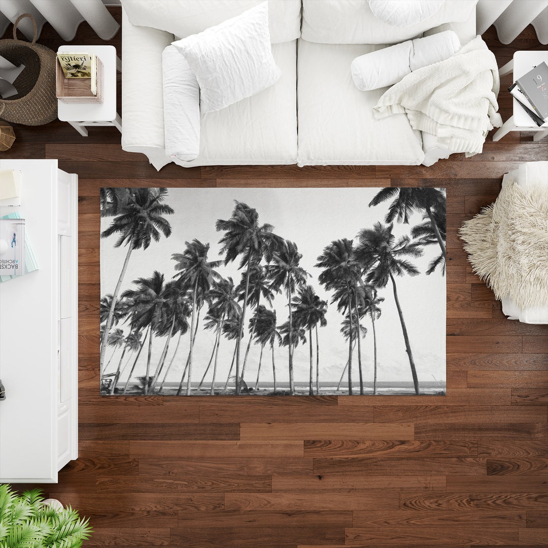 Palm Trees Rug, Trendy Rug, Tropical Rug, View Rug, Office Decor Rug ...