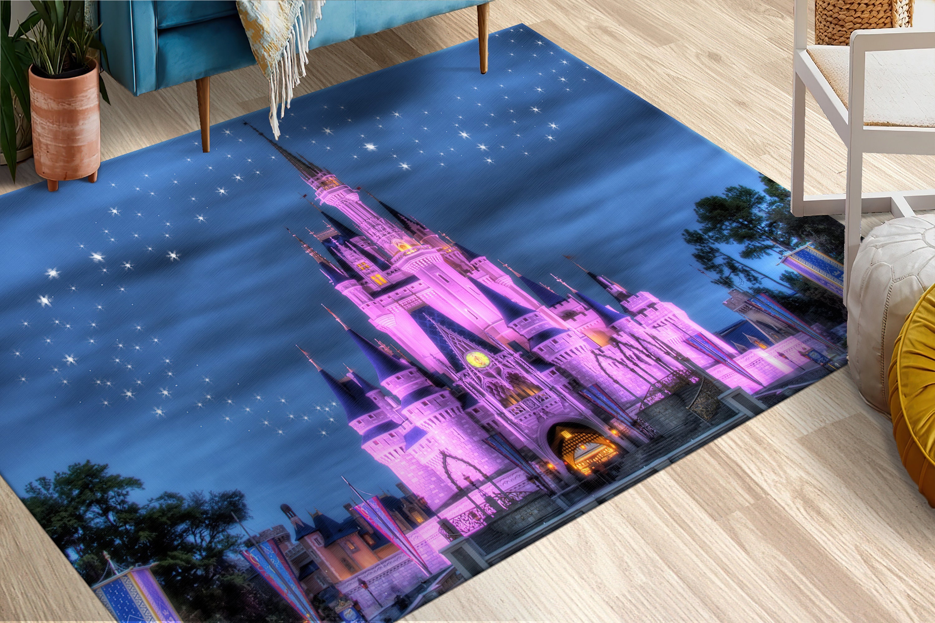 Cinderella Castle Rugs, Disneyland Rugs, Starry Sky Rug, Children Rug ...