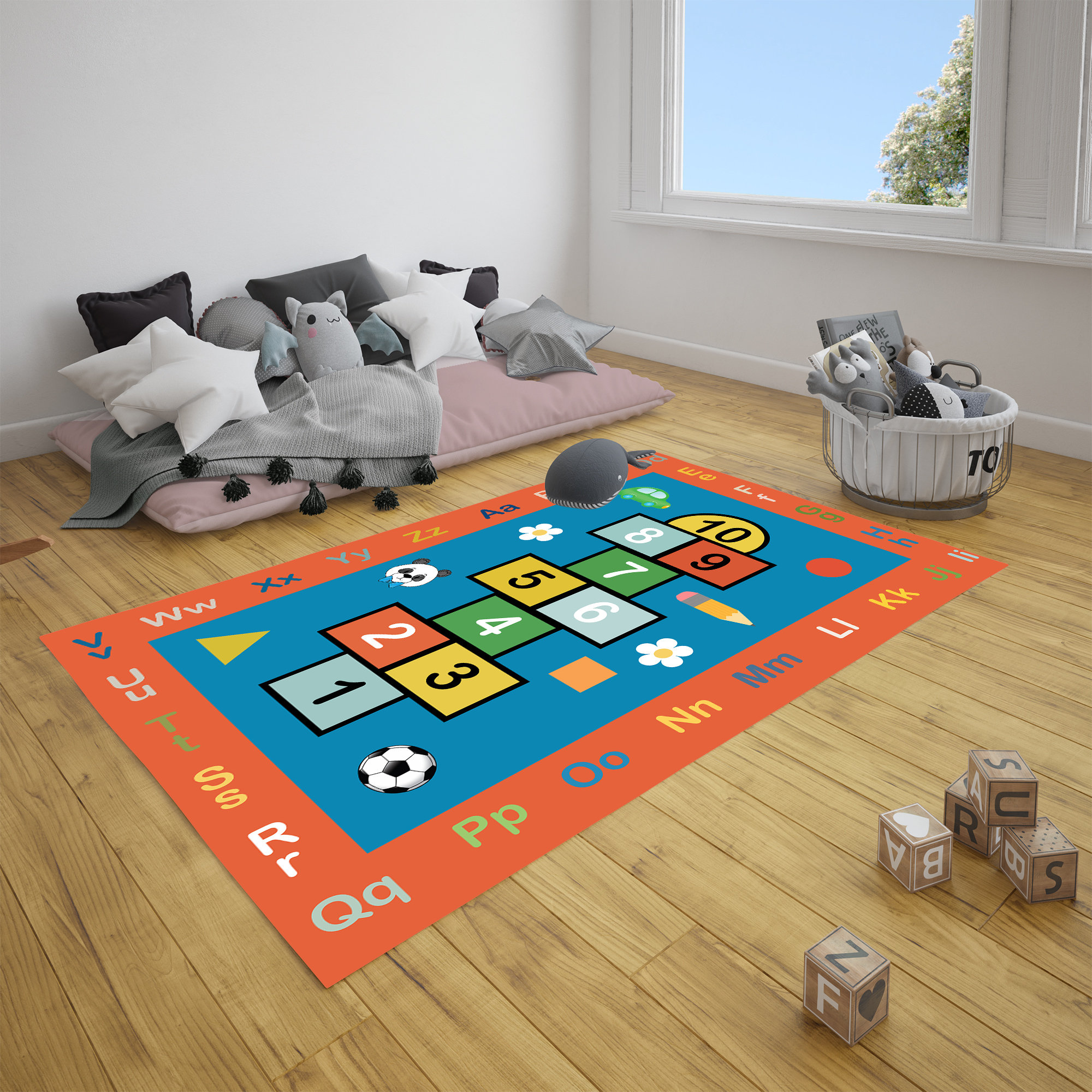 Hopscotch Rug Educational Rug Numbers Rugs Kids Rugs - Etsy