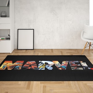 Marvel Rug, Iron Man Rug, Captain America Rugs, Children Rugs, 3D ...