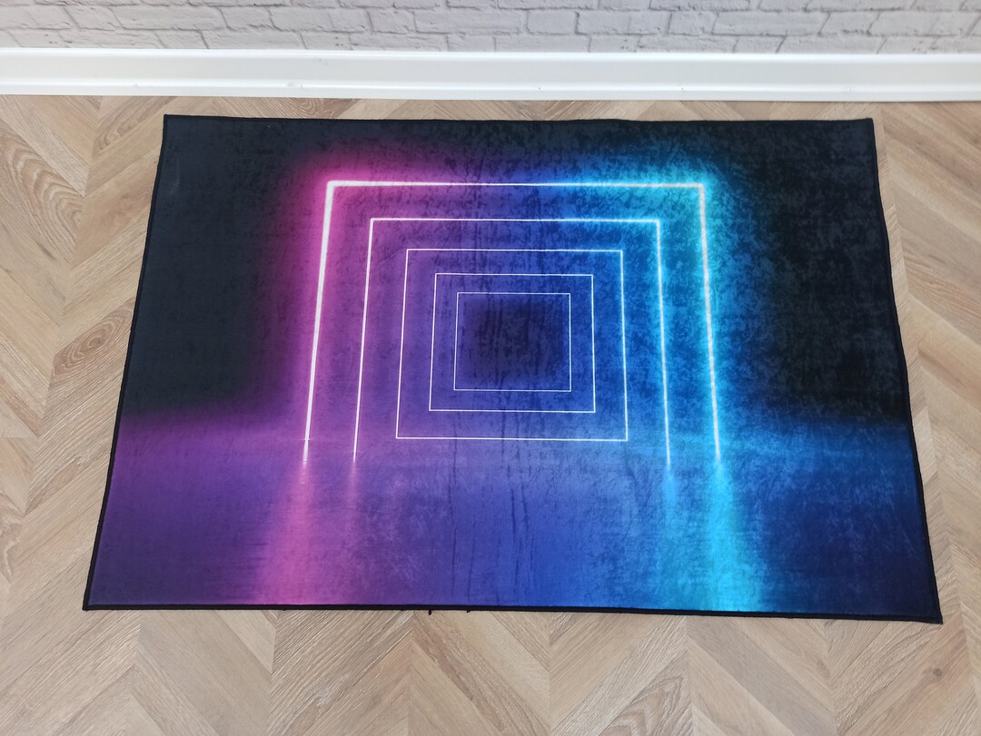 Neon Light Rug, Light Bridge Rugs, Light Portal Rugs, Modern Rugs ...