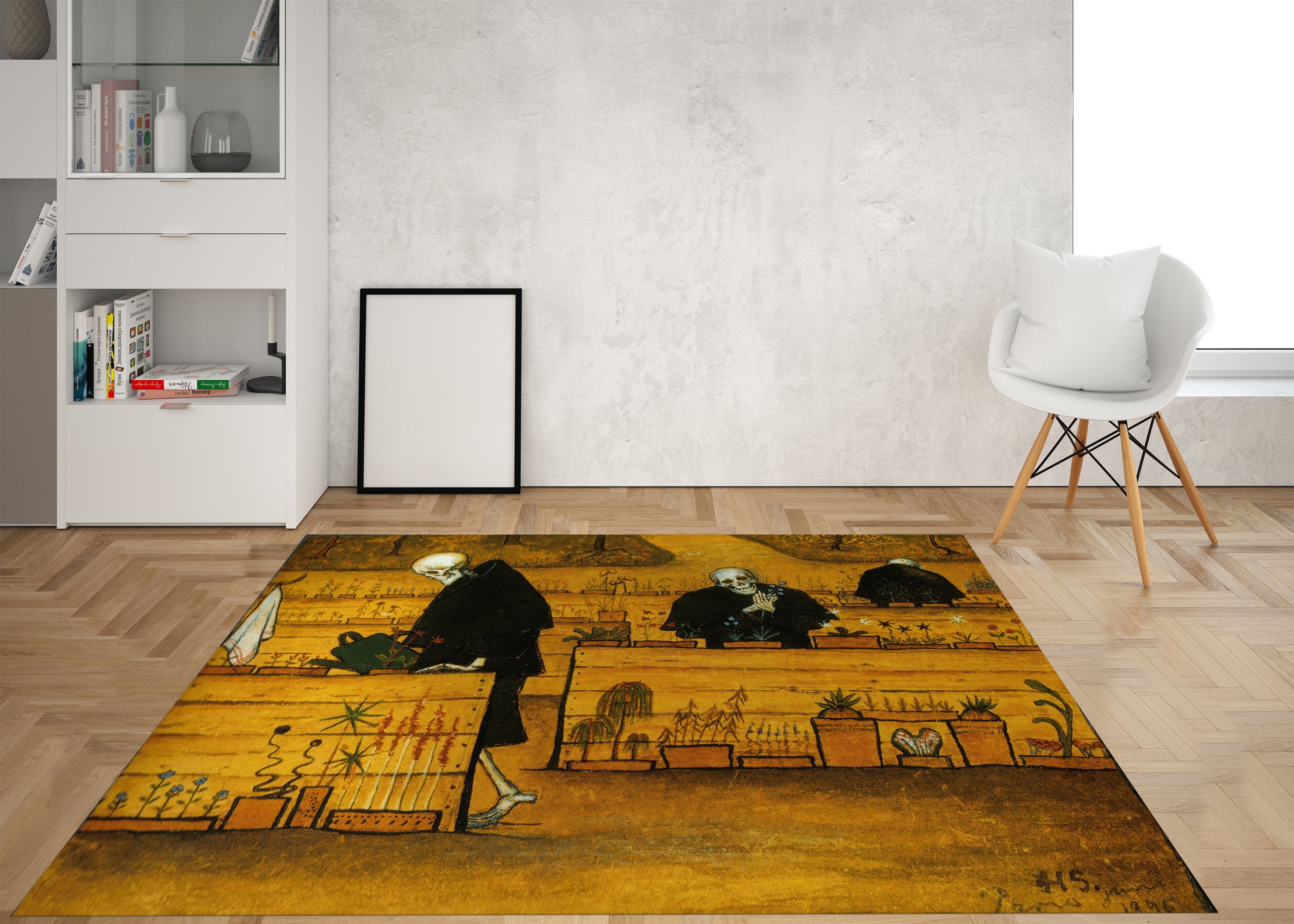 The Garden of Death Rug Hugo Simberg Rug Man Cave Rug - Etsy