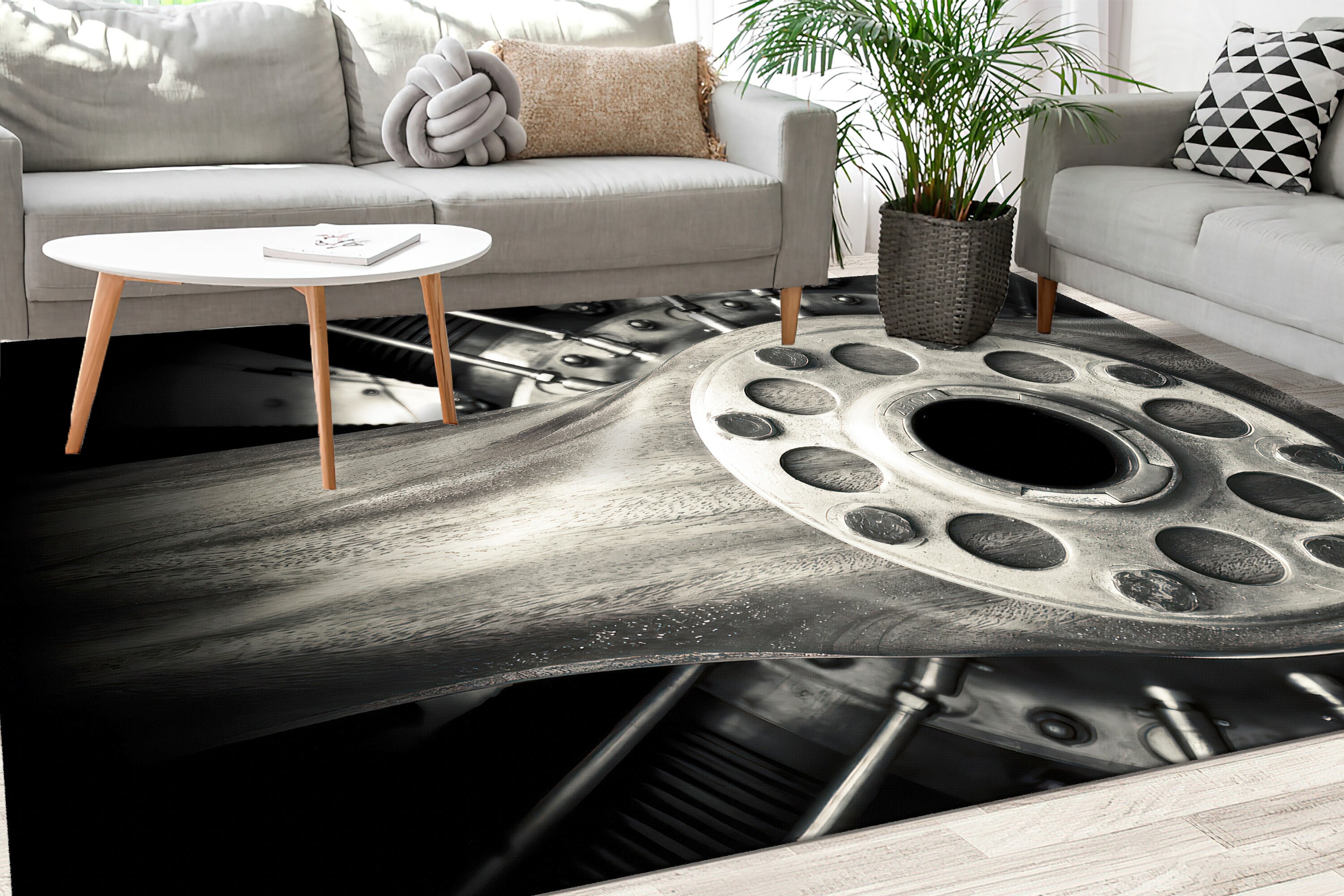 Airplane Propeller Rugs, Office Rugs, Aircraft Rug, Modern Rug ...