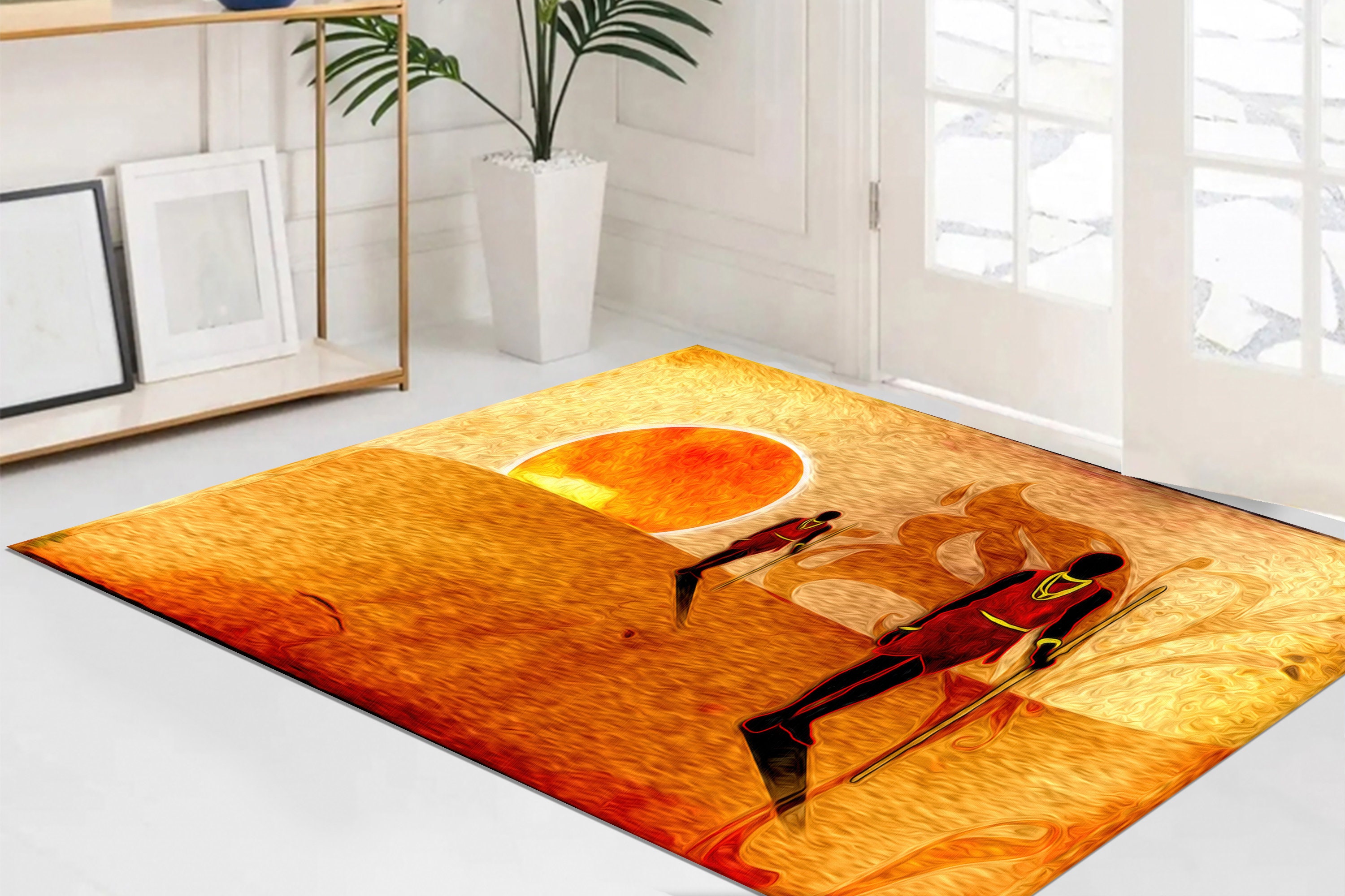 Desert Rugs, African Rug, African Man Rugs, Abstract Rug, Small Rug ...