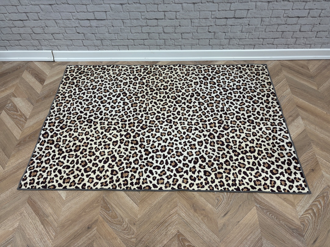 Leopard Pattern Rugs, Leopard Rug, Animal Rugs, Modern Rugs, Chenille ...