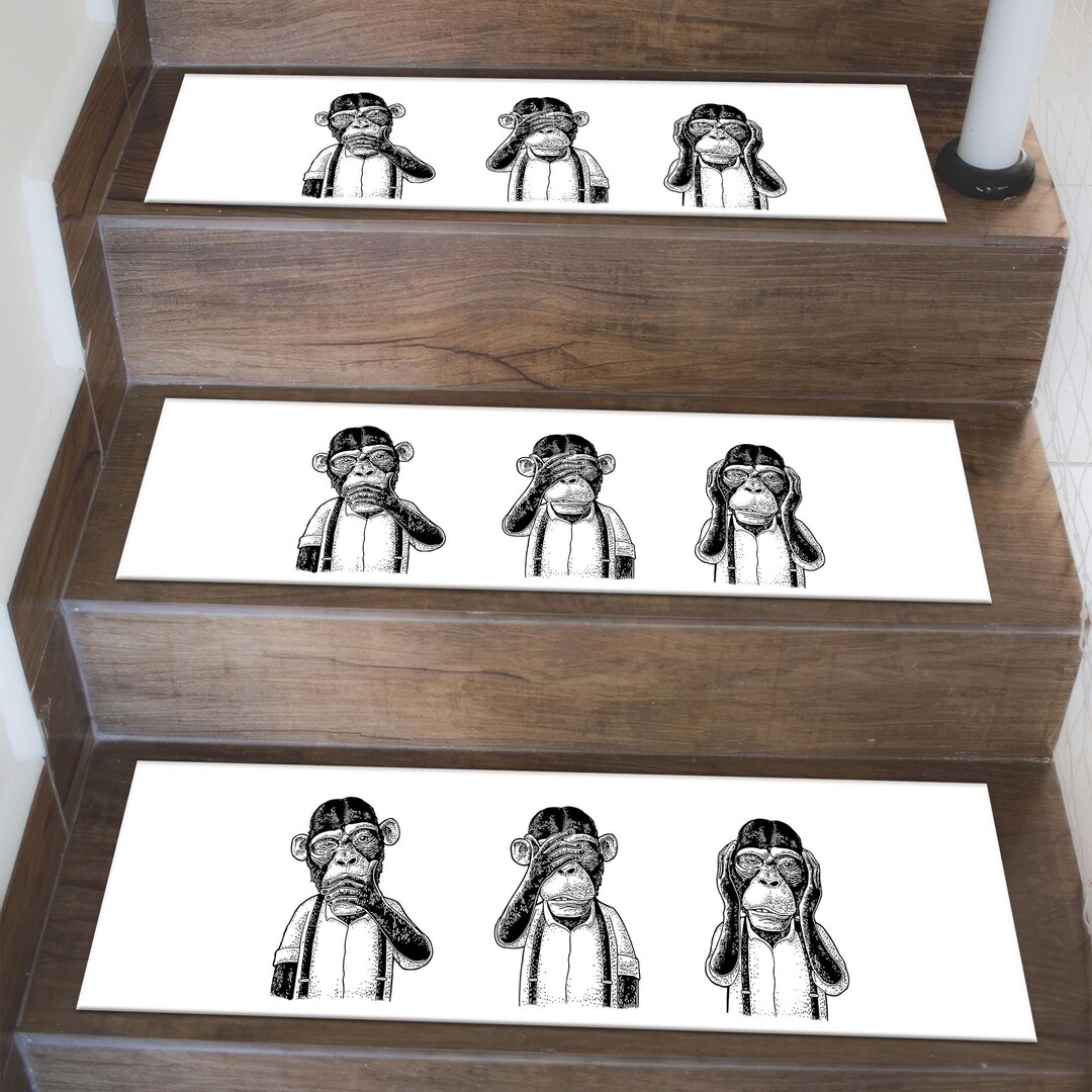 Three Wise Monkeys Rug, Three Monkeys Rug, Wise Monkey Rug, Step Rug ...