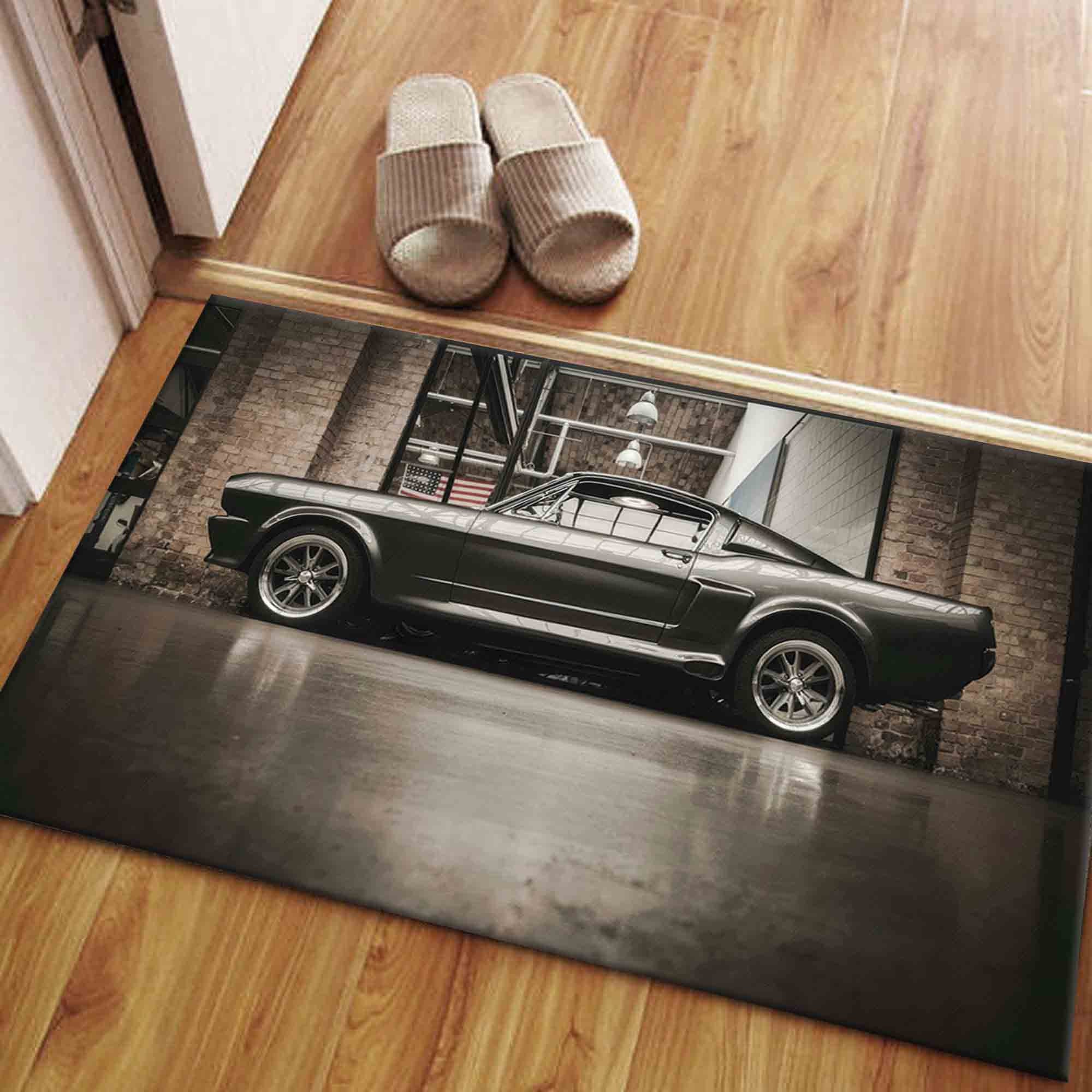 The Ford Mustang Rugs, American Mustang Car Rugs, American Car Rugs ...