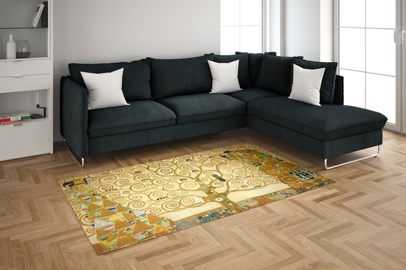 Klimt the Tree of Life Rug, Tree Life Rugs, Gustav Klimt Rug ...