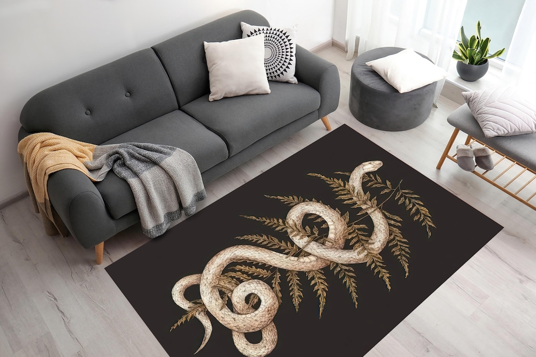 Snake Rugs, Minimal Rugs, Snake Pattern Rug, Animal Rugs, Colorful Rug ...