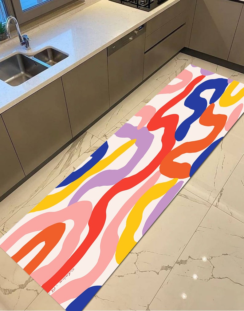 Keith Haring Rug, Colorful Rugs, Dancing Rugs, Graffiti Rug, Pattern ...