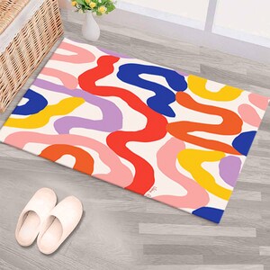 Keith Haring Rug, Colorful Rugs, Dancing Rugs, Graffiti Rug, Pattern ...