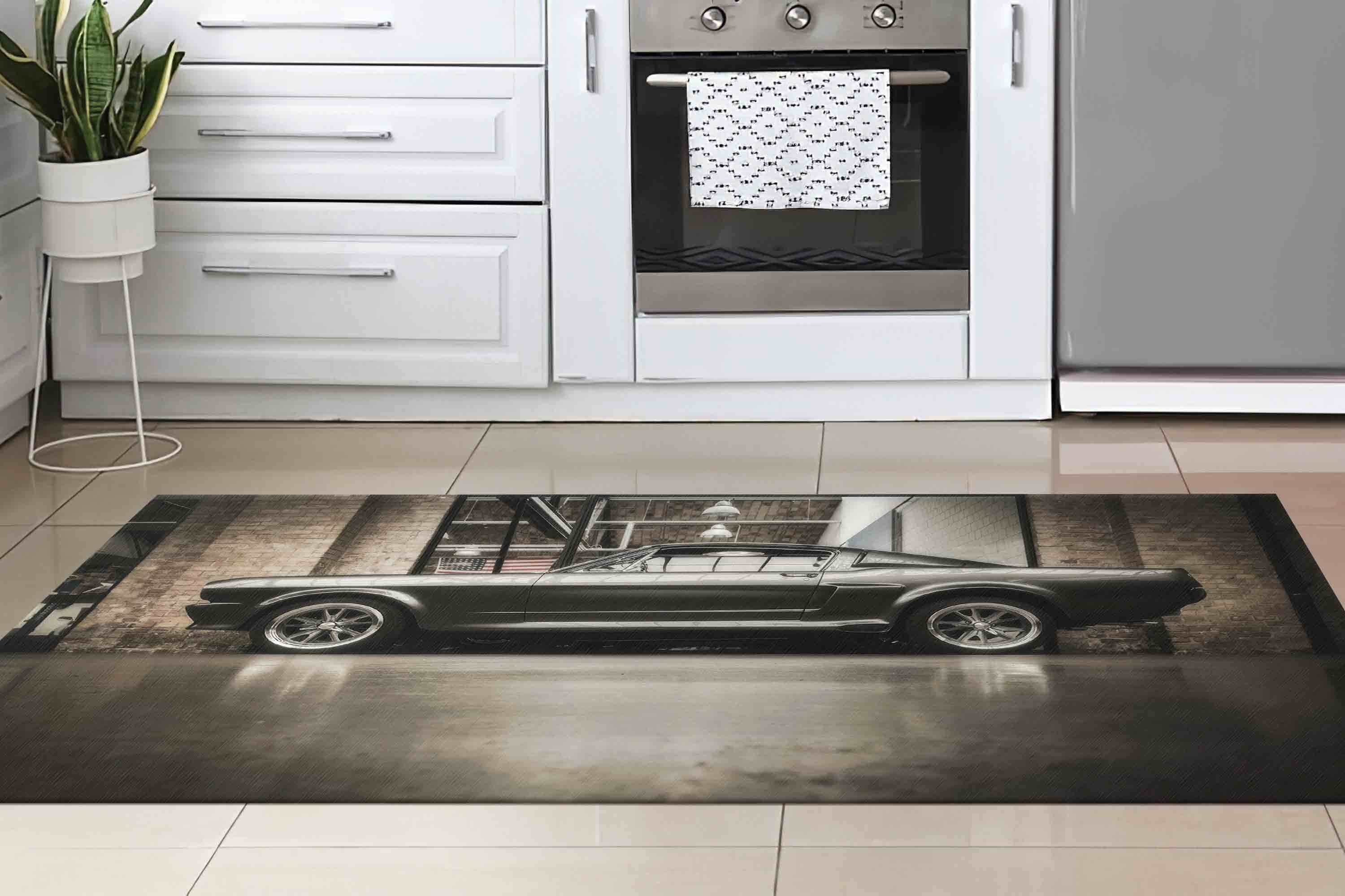 The Ford Mustang Rugs, American Mustang Car Rugs, American Car Rugs ...