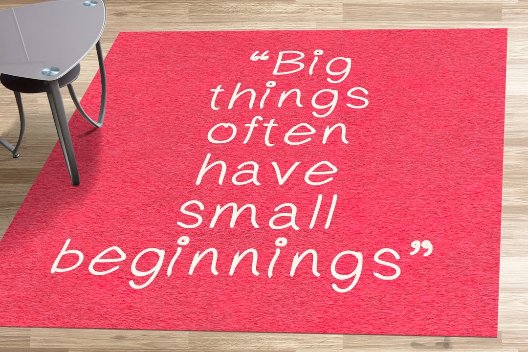 Pink Rugs, Positive Quotes Rugs, Positive Rugs, Hallway Rug, Saloon Rug ...