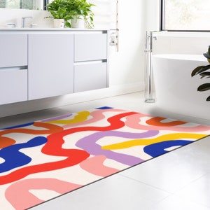 Keith Haring Rug, Colorful Rugs, Dancing Rugs, Graffiti Rug, Pattern ...