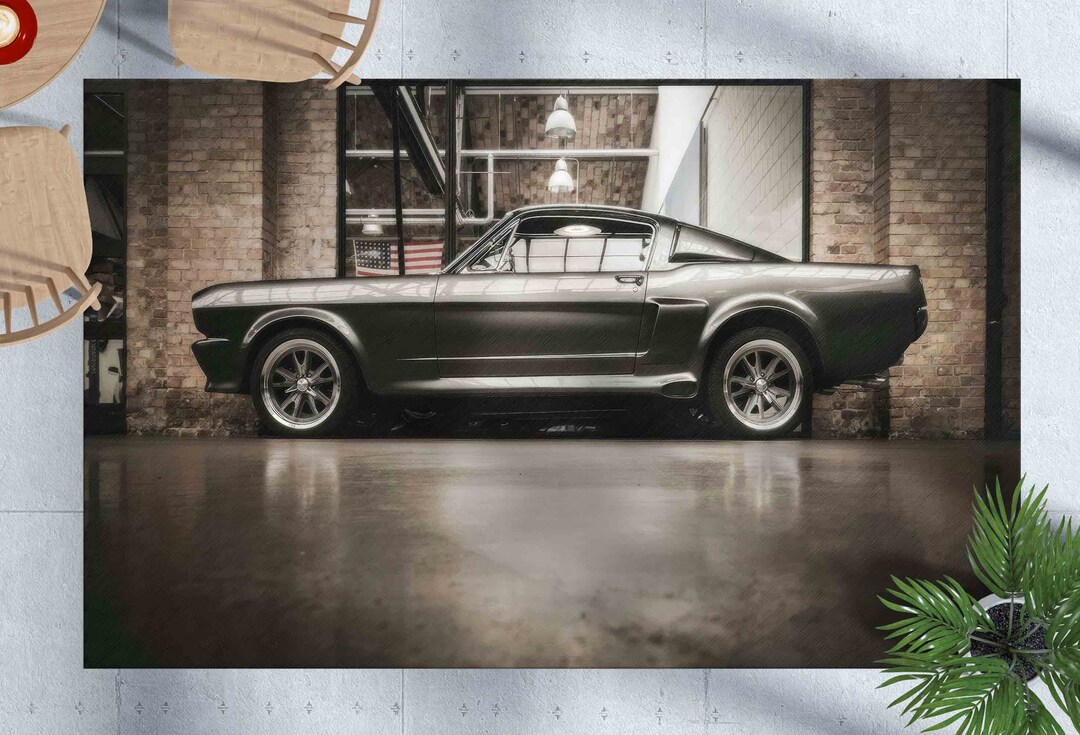 The Ford Mustang Rugs, American Mustang Car Rugs, American Car Rugs ...
