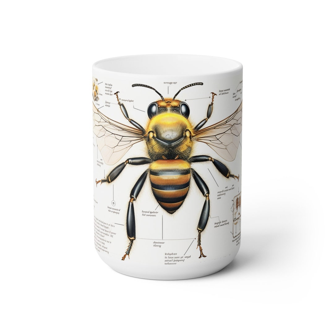 15 Oz Honey Bee Ceramic Mug Bee Coffee Mug Bee Gifts Bee - Etsy