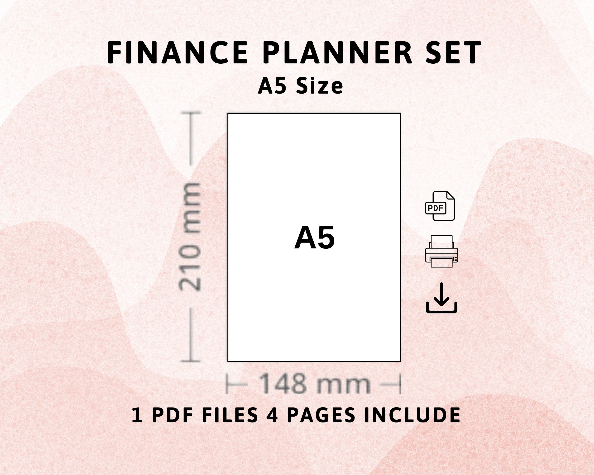 Financial Planner, Printable Budget Planner, Printable Finance Planner ...