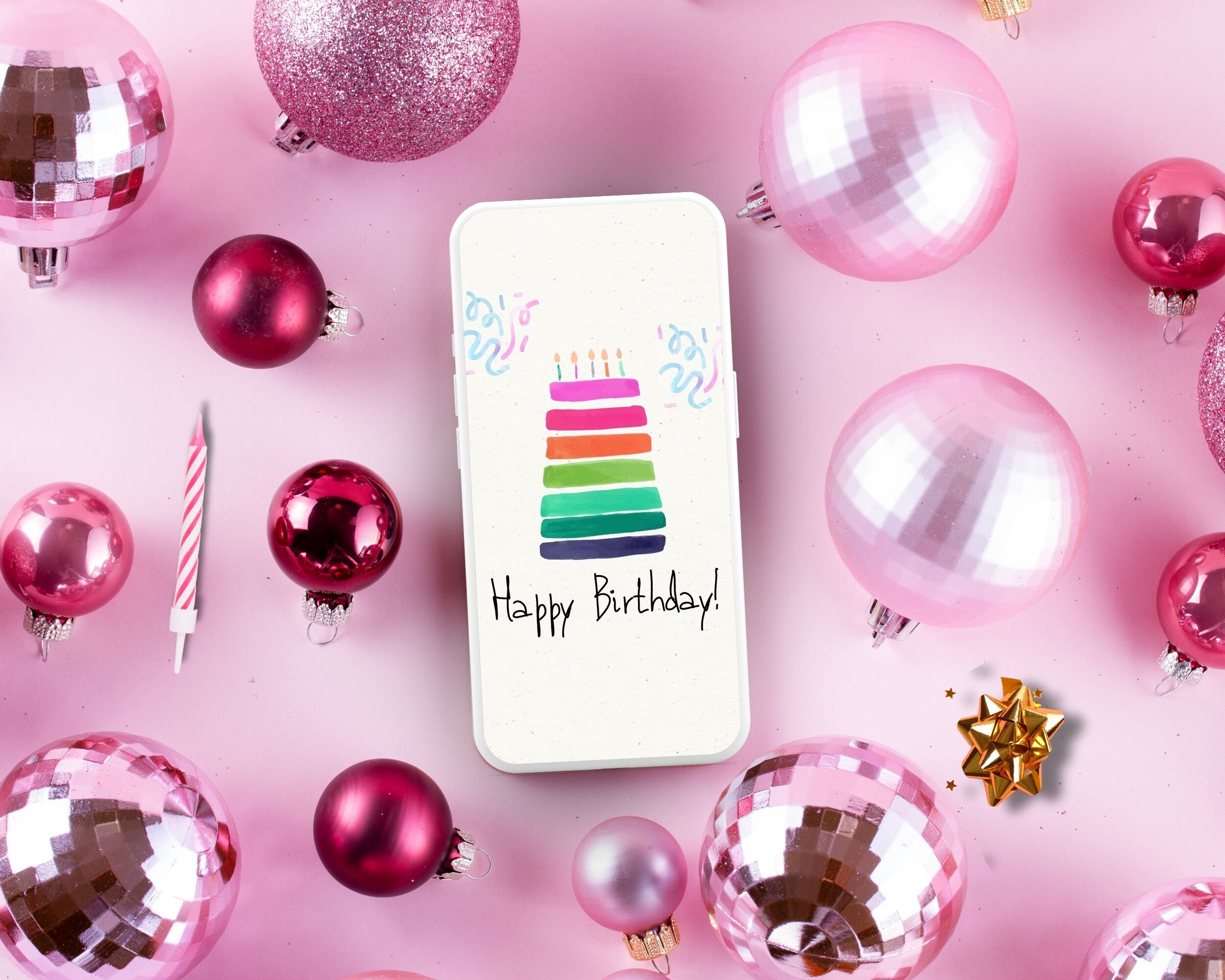 Digital Animated Birthday Card, Digital Happy Birthday Card, Electronic ...