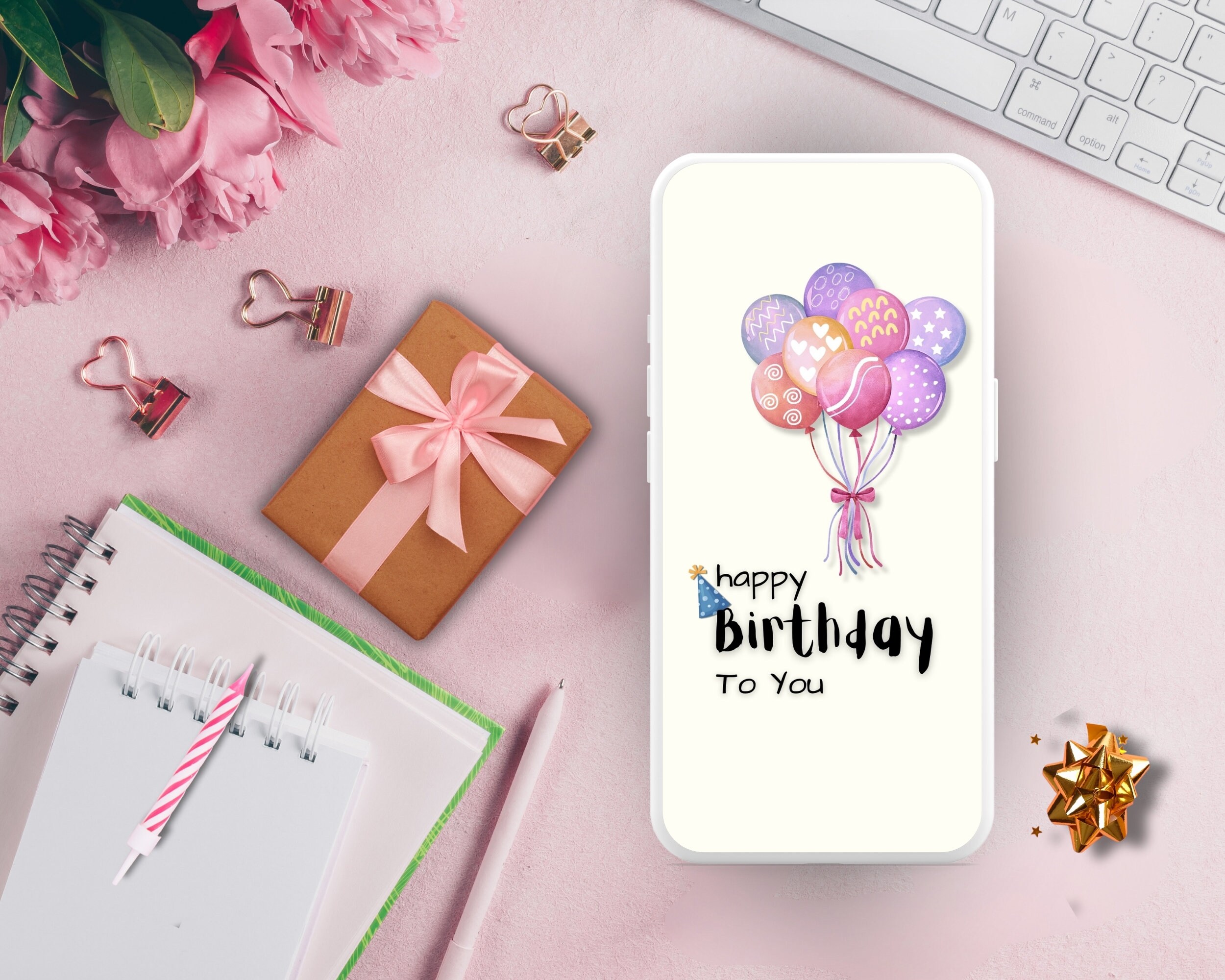 Digital Animated Birthday Card, Digital Happy Birthday Card, Electronic ...