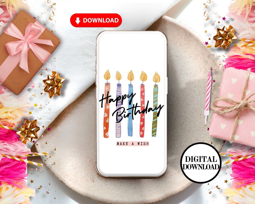 Digital Animated Birthday Card, Digital Happy Birthday Cards,electronic ...