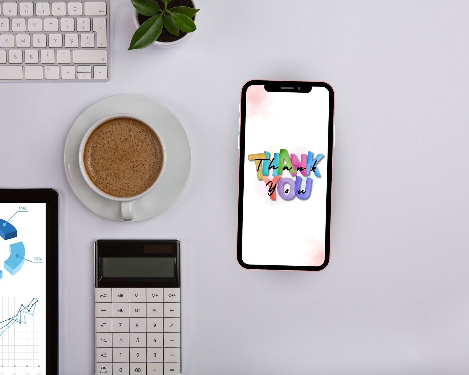 Digital Download Thank You Card, Colorfully Digital E-card, Digital ...