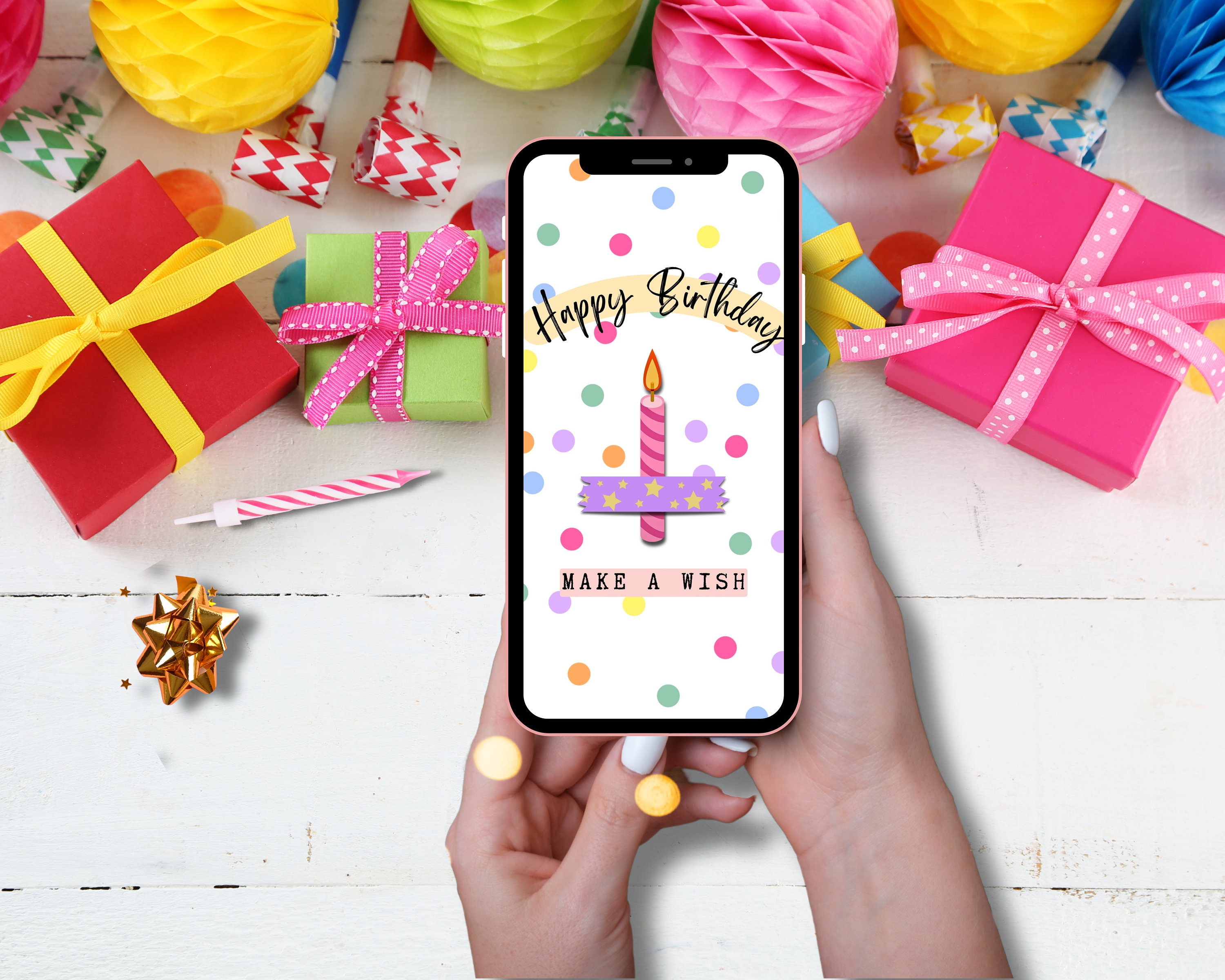 Digital Animated Birthday Card, Digital Happy Birthday Card, Electronic ...