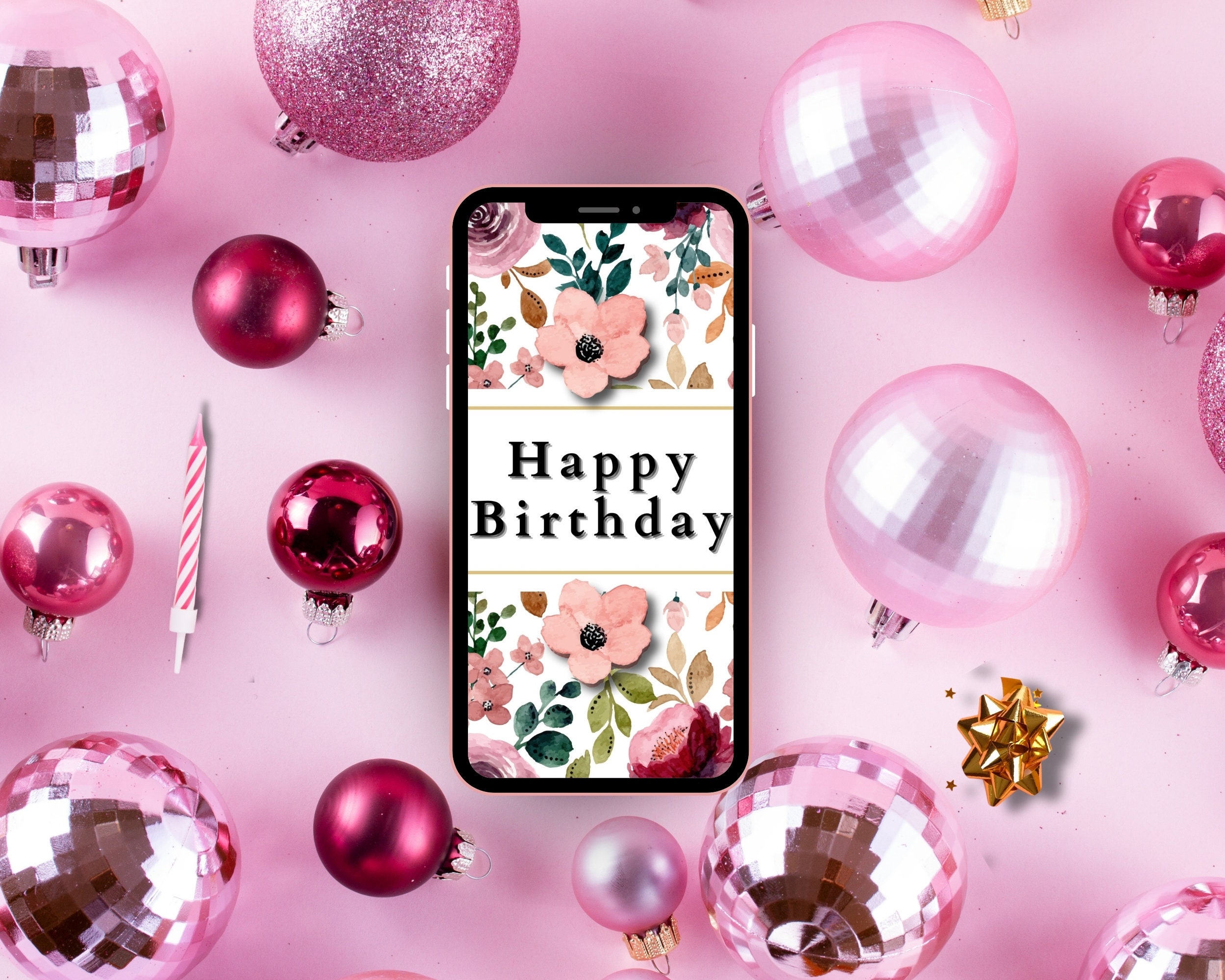 Digital Animated Birthday Card, Digital Happy Birthday Card, Electronic ...