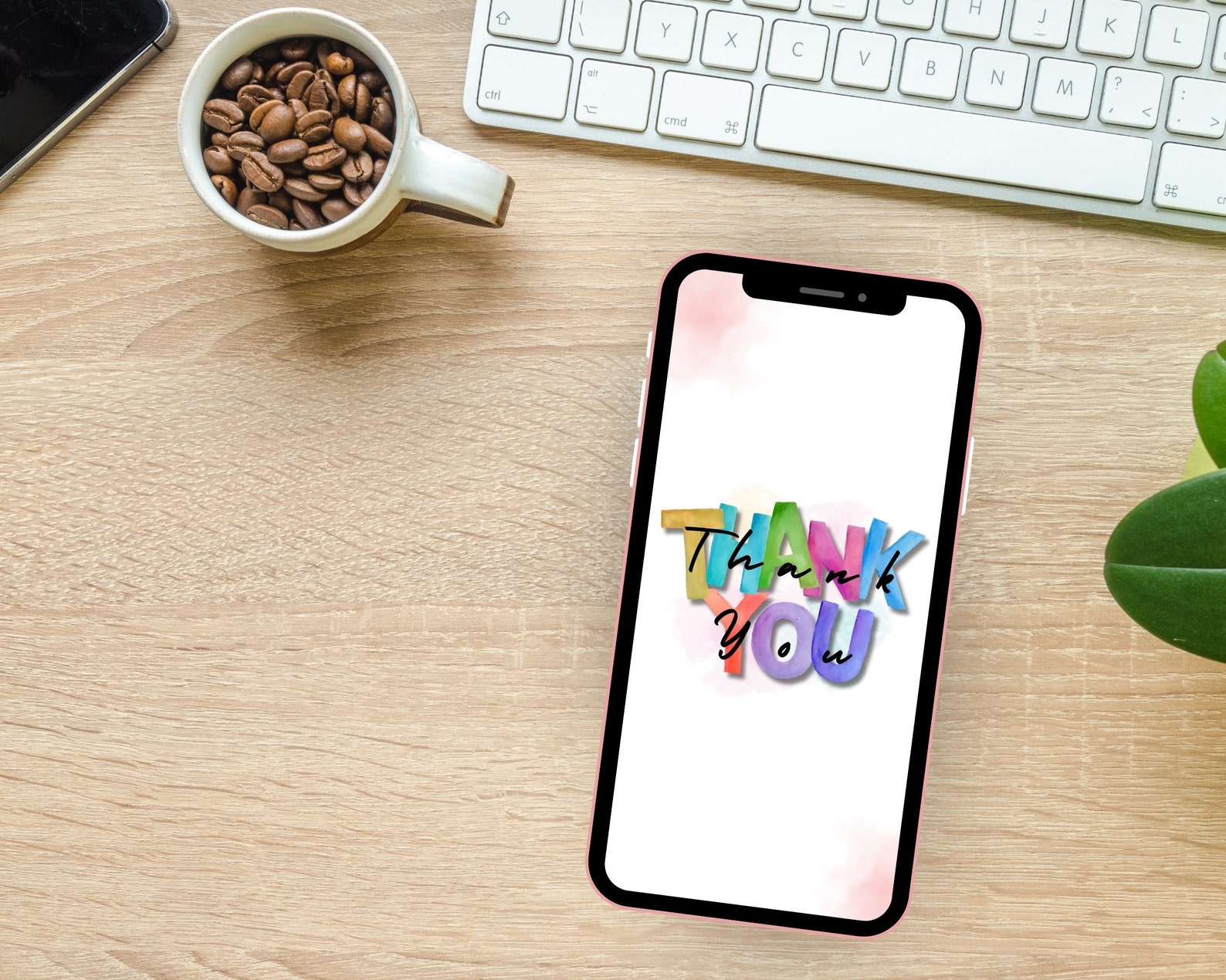 Digital Download Thank You Card, Colorfully Digital E-card, Digital ...