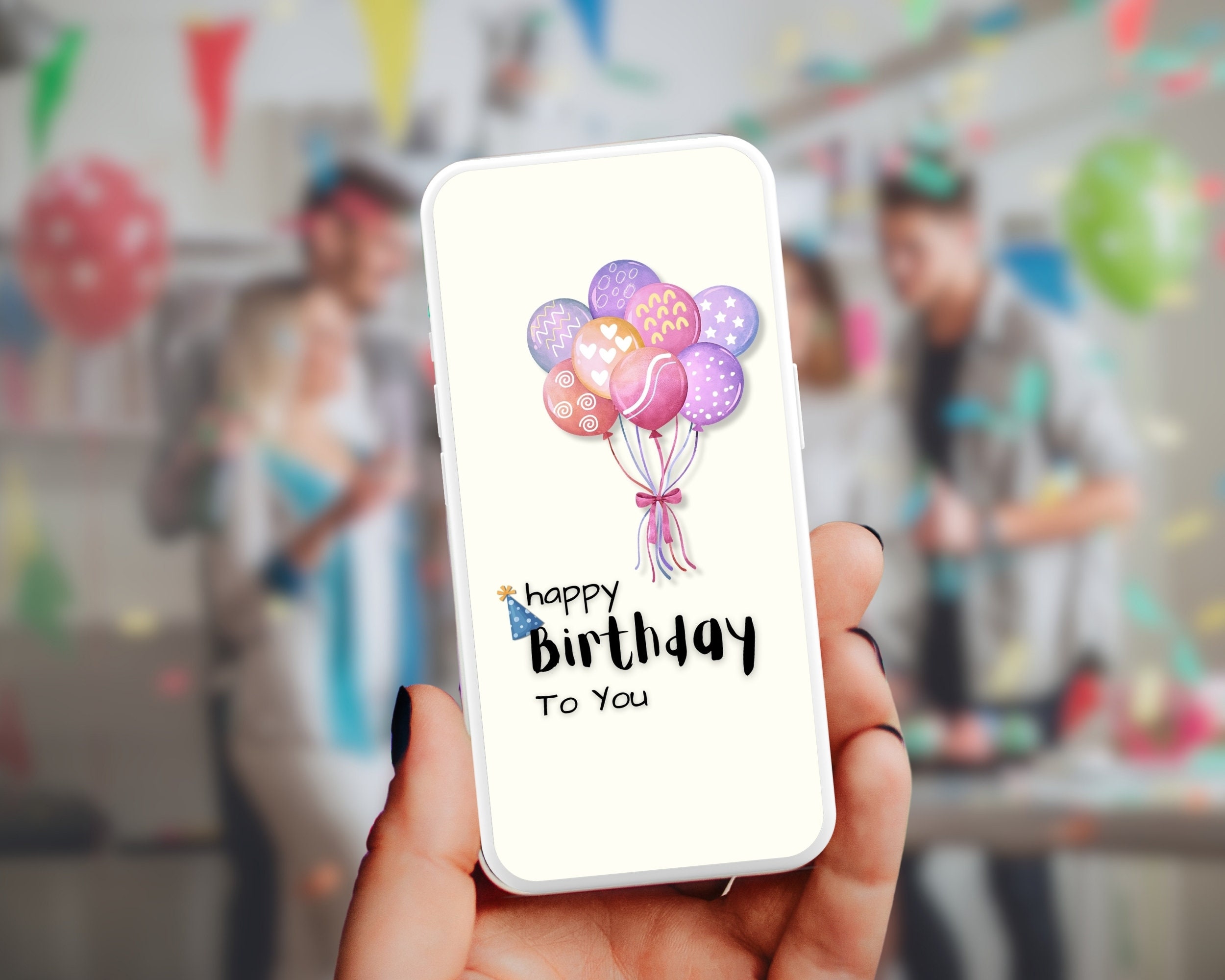Digital Animated Birthday Card, Digital Happy Birthday Card, Electronic ...