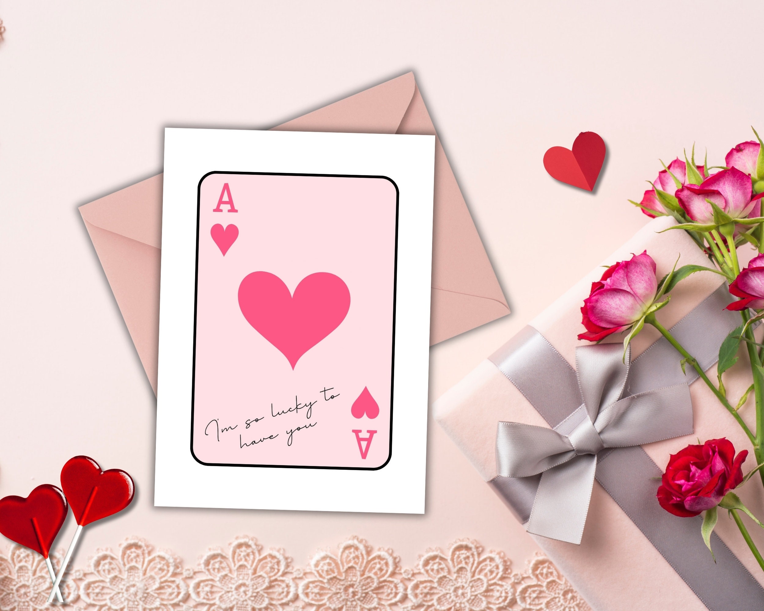 Printable Valentine's Day Card,digital Cute Simple Valentine's Day Gift ...