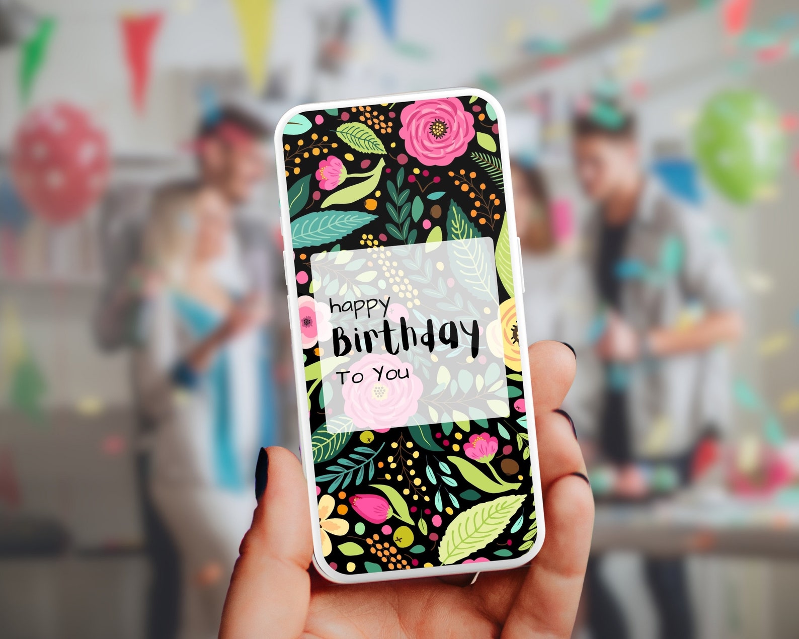 Digital Animated Birthday Card, Digital Happy Birthday Card, Electronic ...