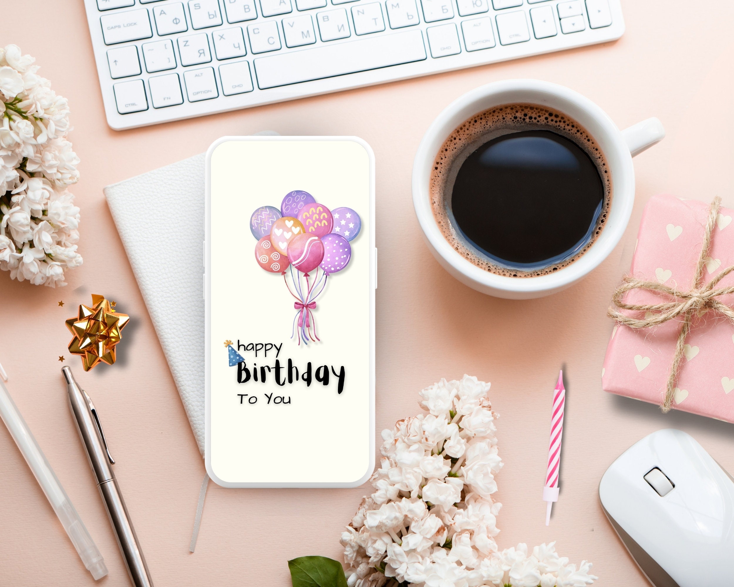 Digital Animated Birthday Card, Digital Happy Birthday Card, Electronic ...