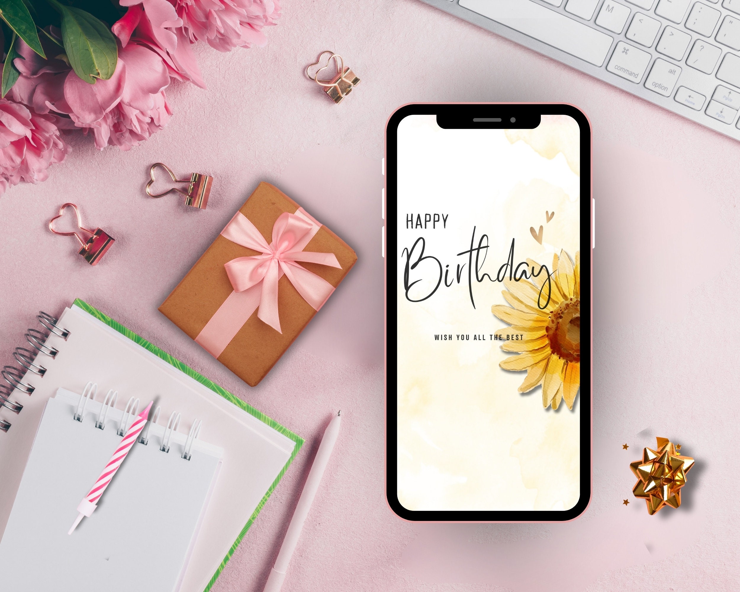 Digital Animated Birthday Card,digital Happy Birthday Card,electronic ...