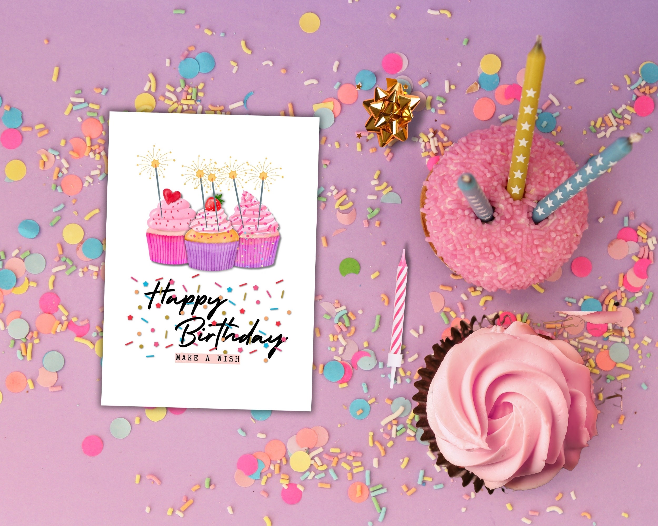 Printable Birthday Card, Personalized Birthday Card, Downloadable ...