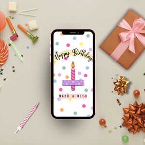 Digital Animated Birthday Card, Digital Happy Birthday Card, Electronic ...