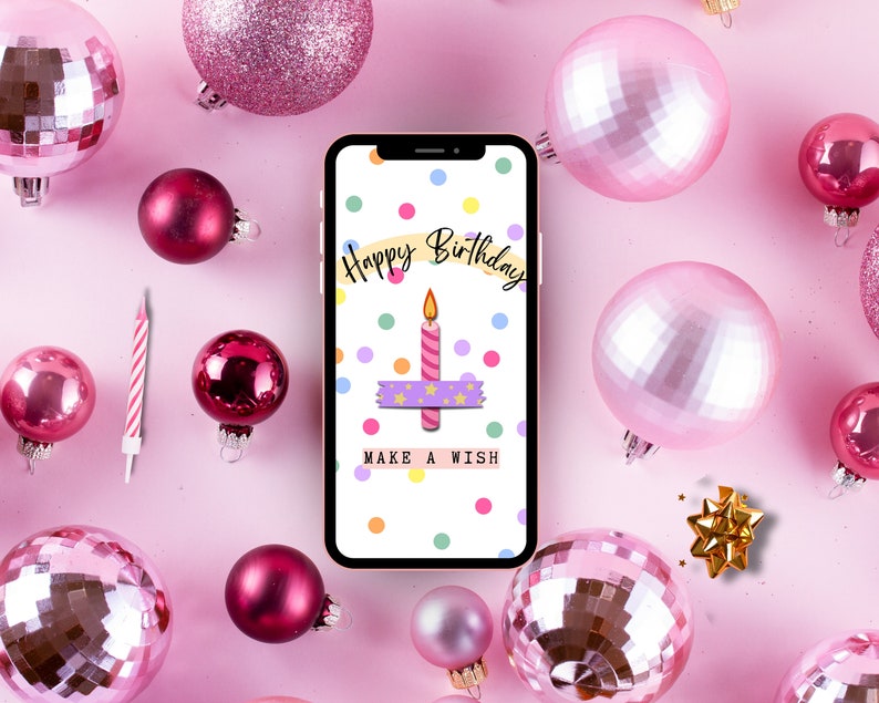 Digital Animated Birthday Card, Digital Happy Birthday Card, Electronic ...