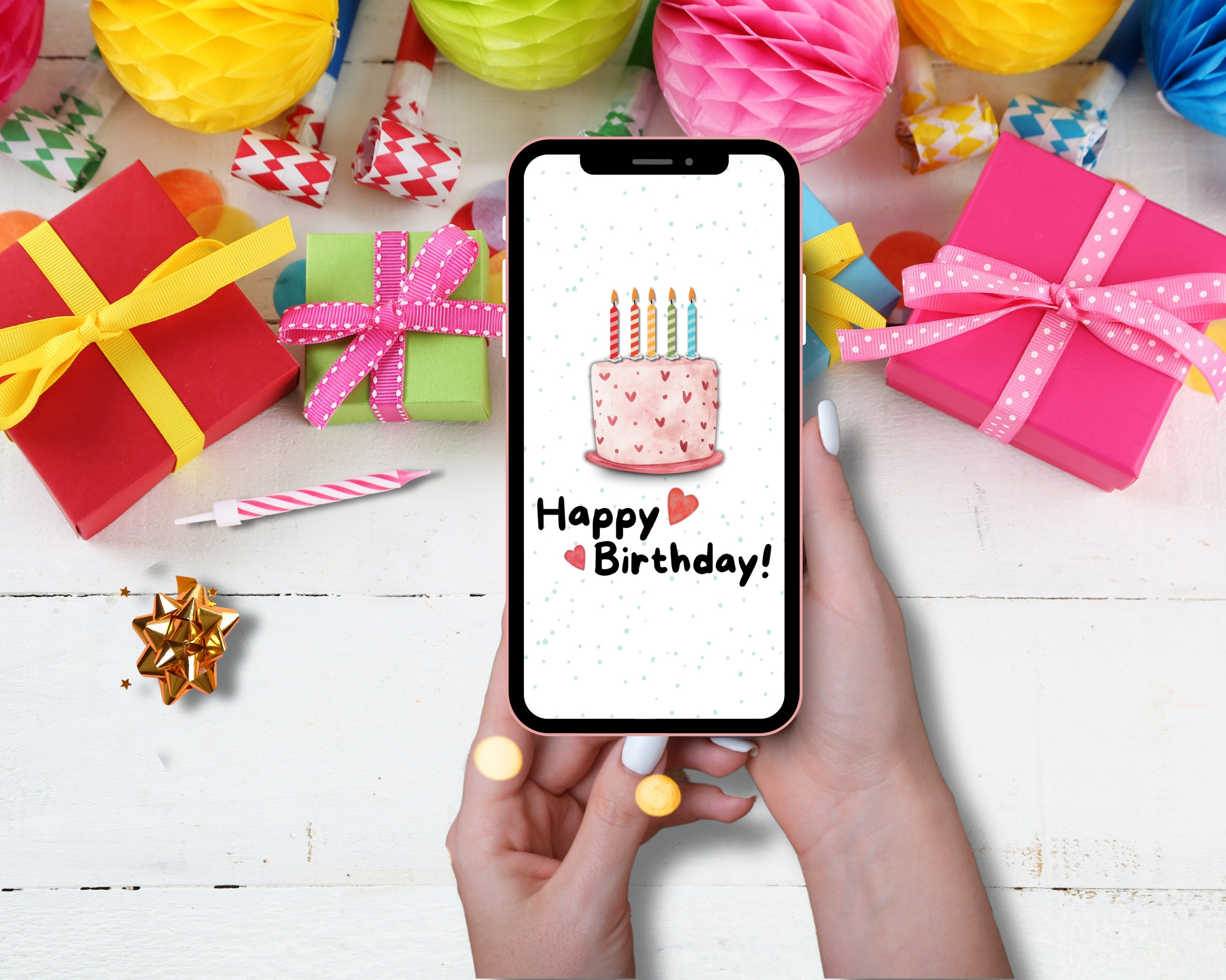 Digital Animated Birthday Card, Digital Happy Birthday Card, Electronic ...