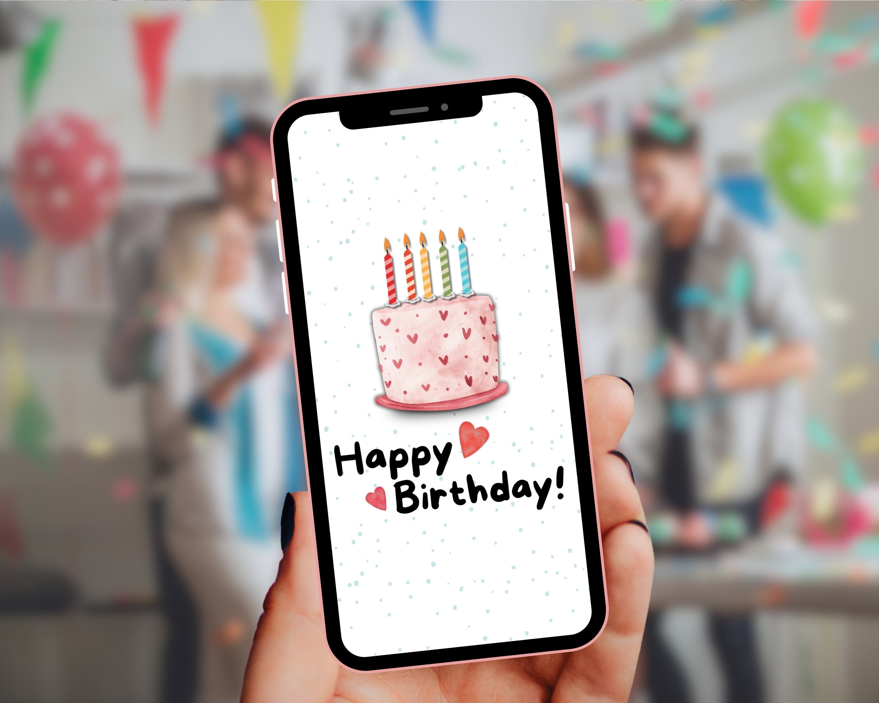 Digital Animated Birthday Card, Digital Happy Birthday Card, Electronic ...