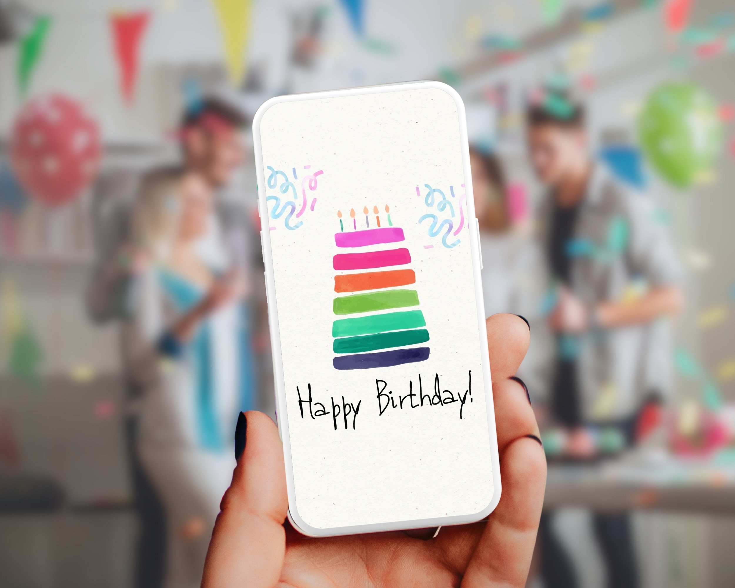 Digital Animated Birthday Card, Digital Happy Birthday Card, Electronic ...