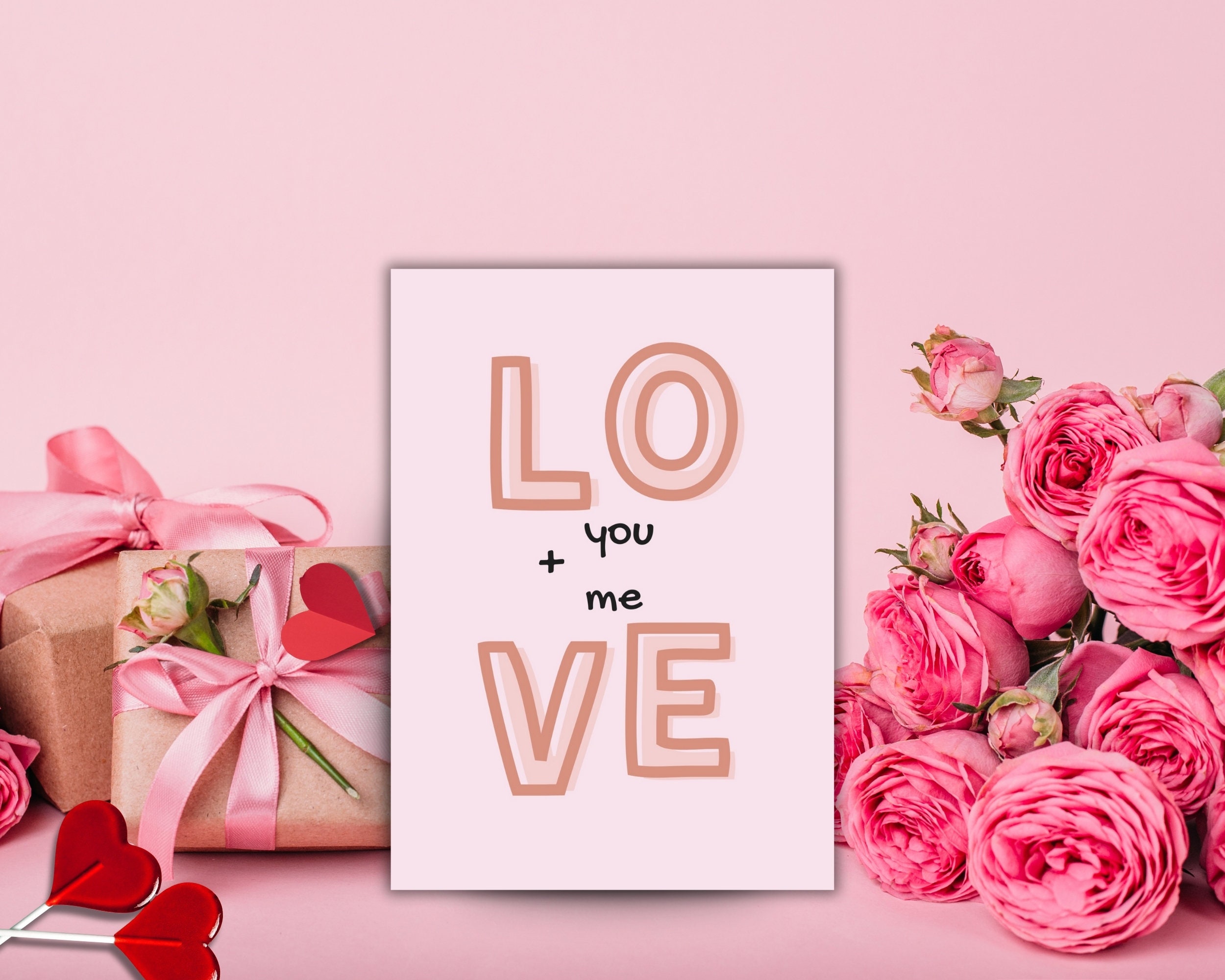 Printable Valentine's Day Card, Digital Cute Simple Valentine's Day ...