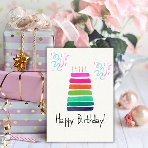 Printable Birthday Card, Personalized Birthday Card, Downloadable ...
