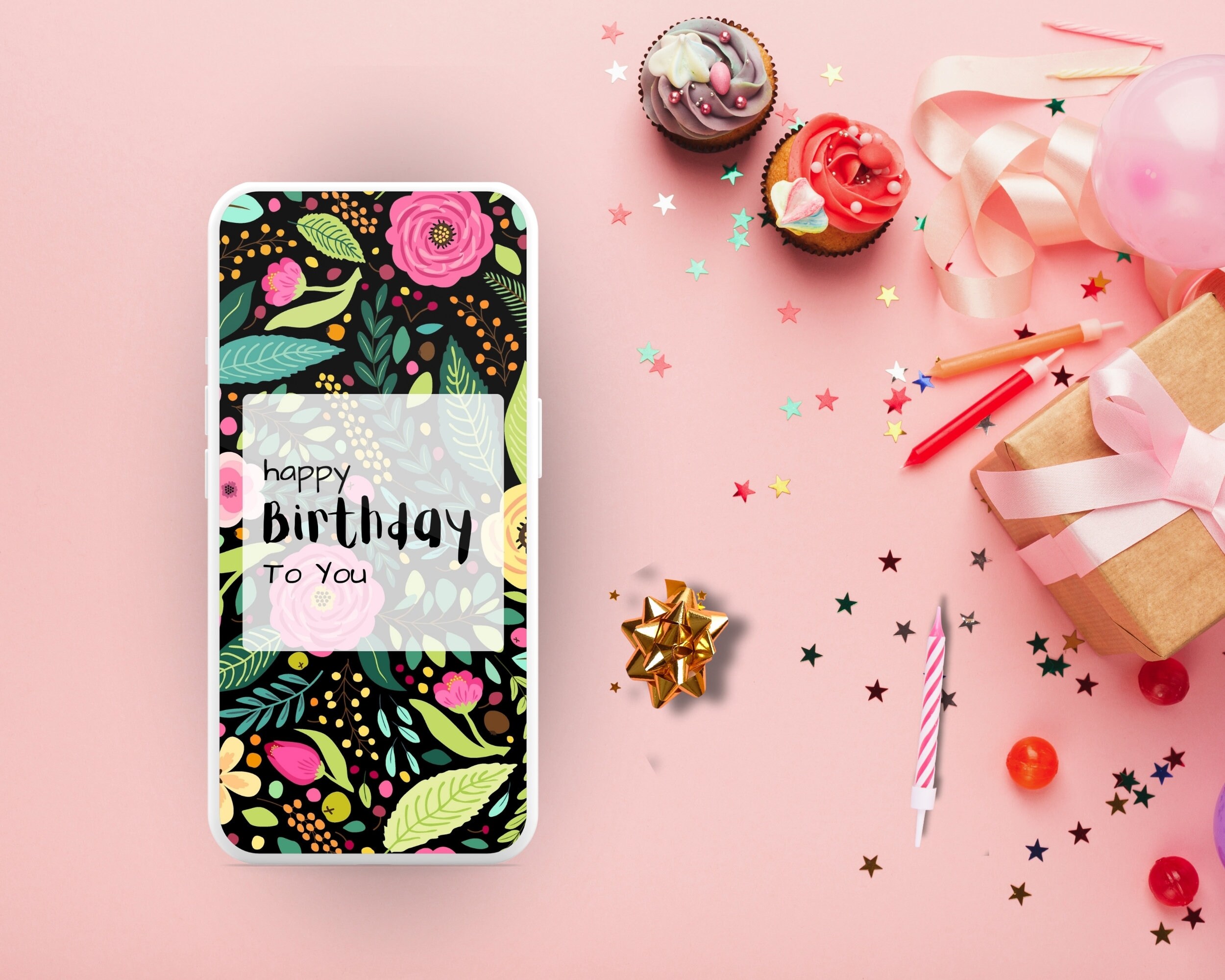 Digital Animated Birthday Card, Digital Happy Birthday Card, Electronic ...