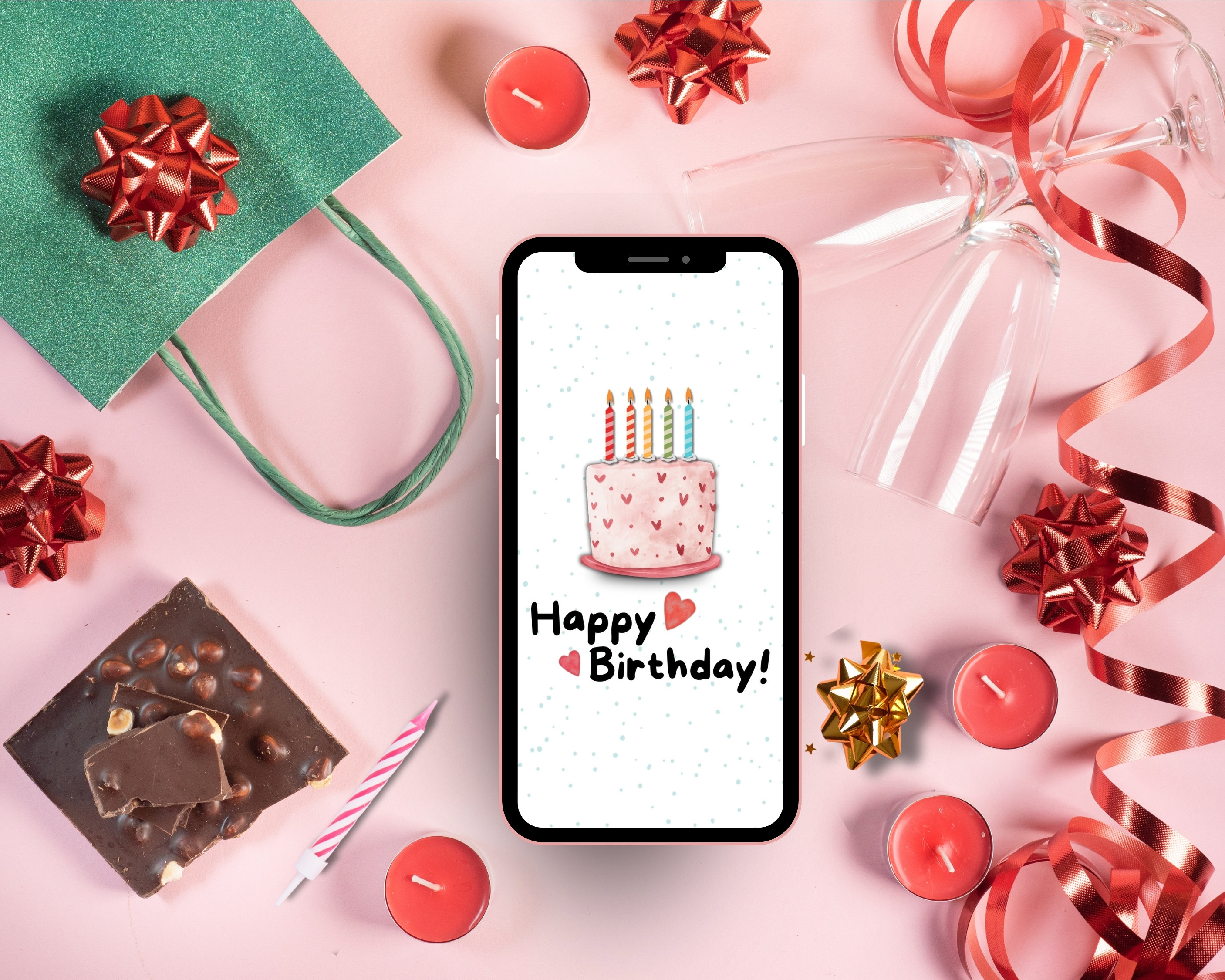 Digital Animated Birthday Card, Digital Happy Birthday Card, Electronic ...