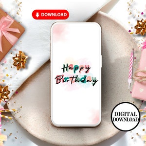 Digital Animated Birthday Card, Digital Happy Birthday Card, Electronic ...