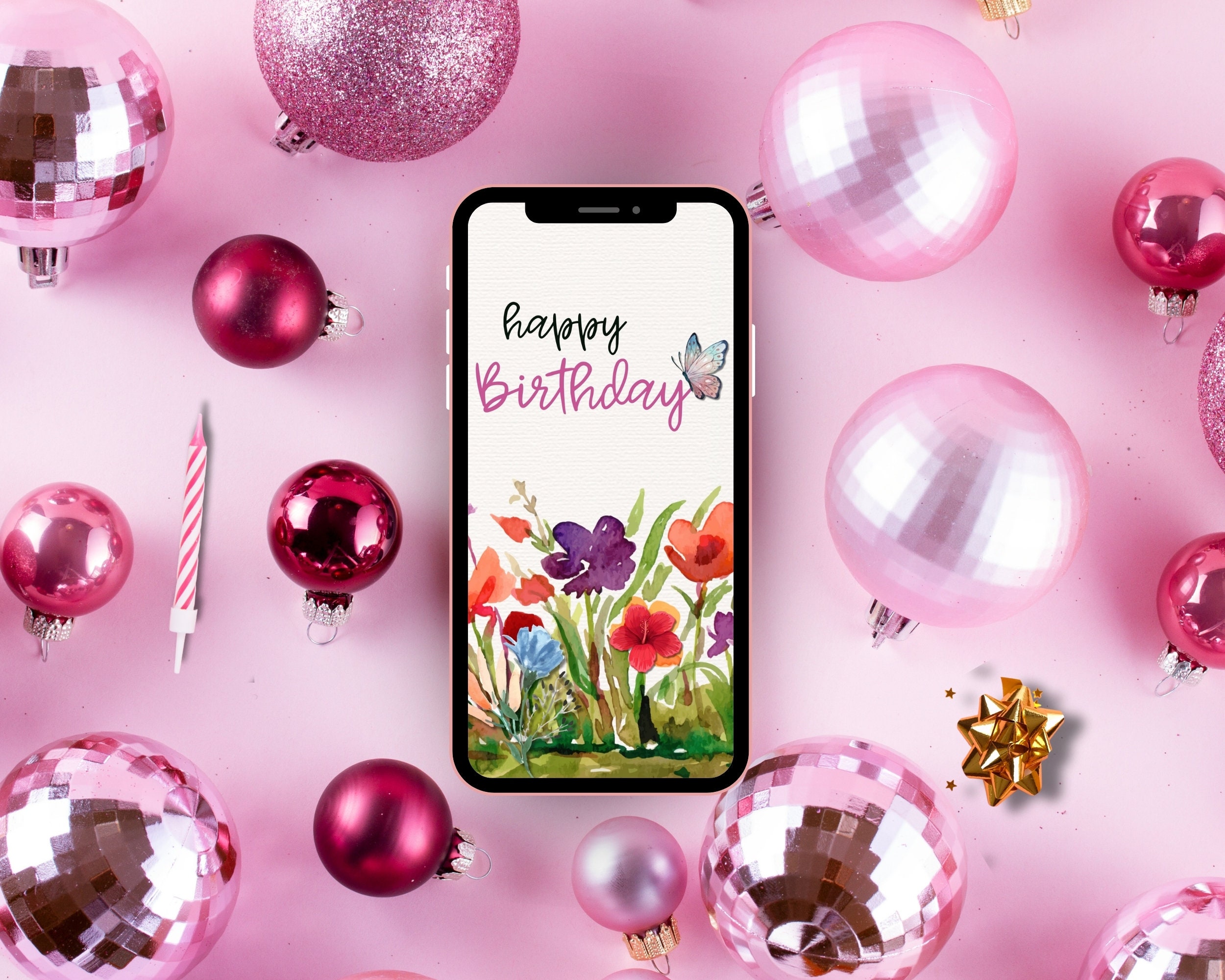 Digital Animated Birthday Card, Digital Happy Birthday Card, Electronic ...