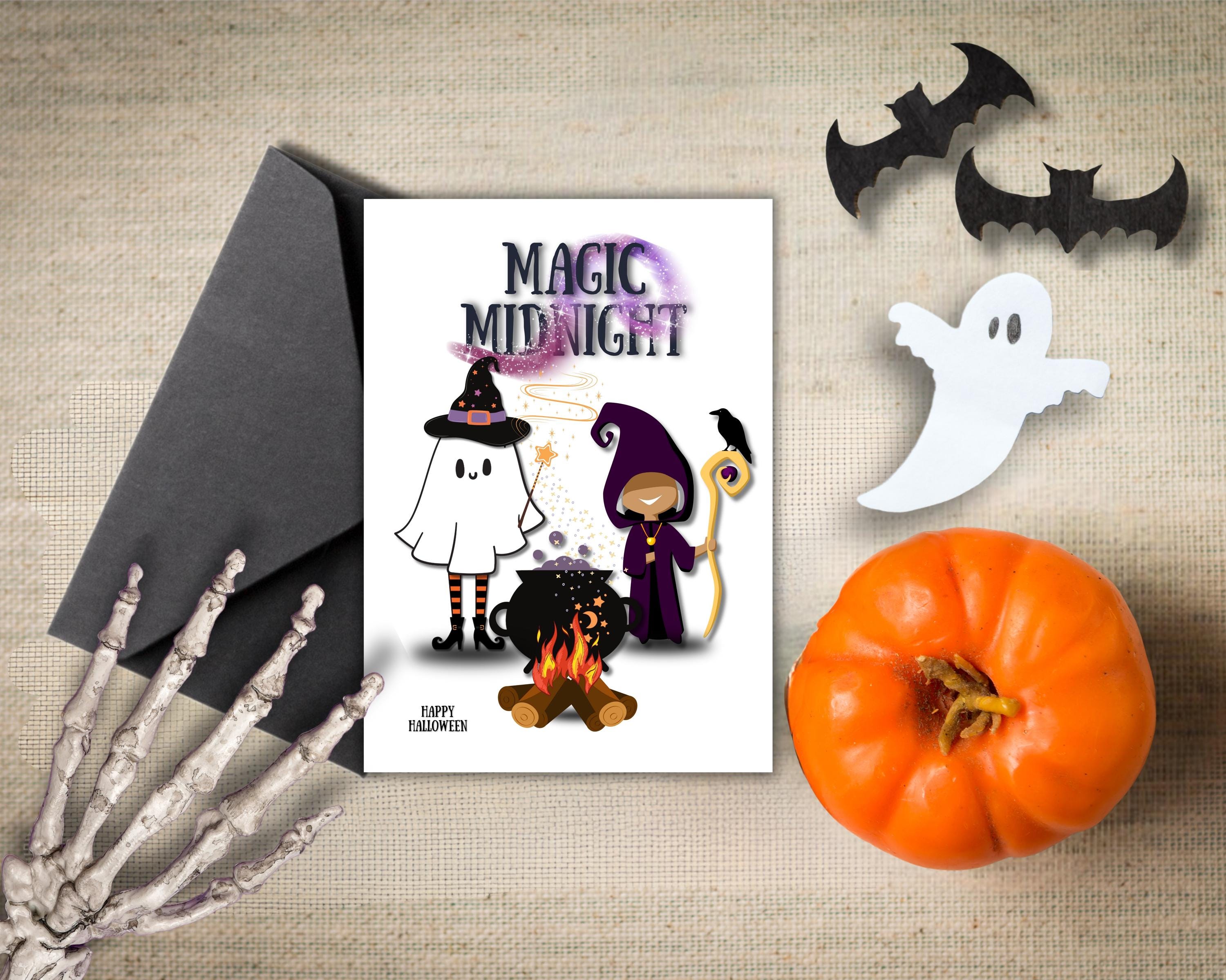 Printable Halloween Card, Digital Halloween Card, Spooky Greeting ...