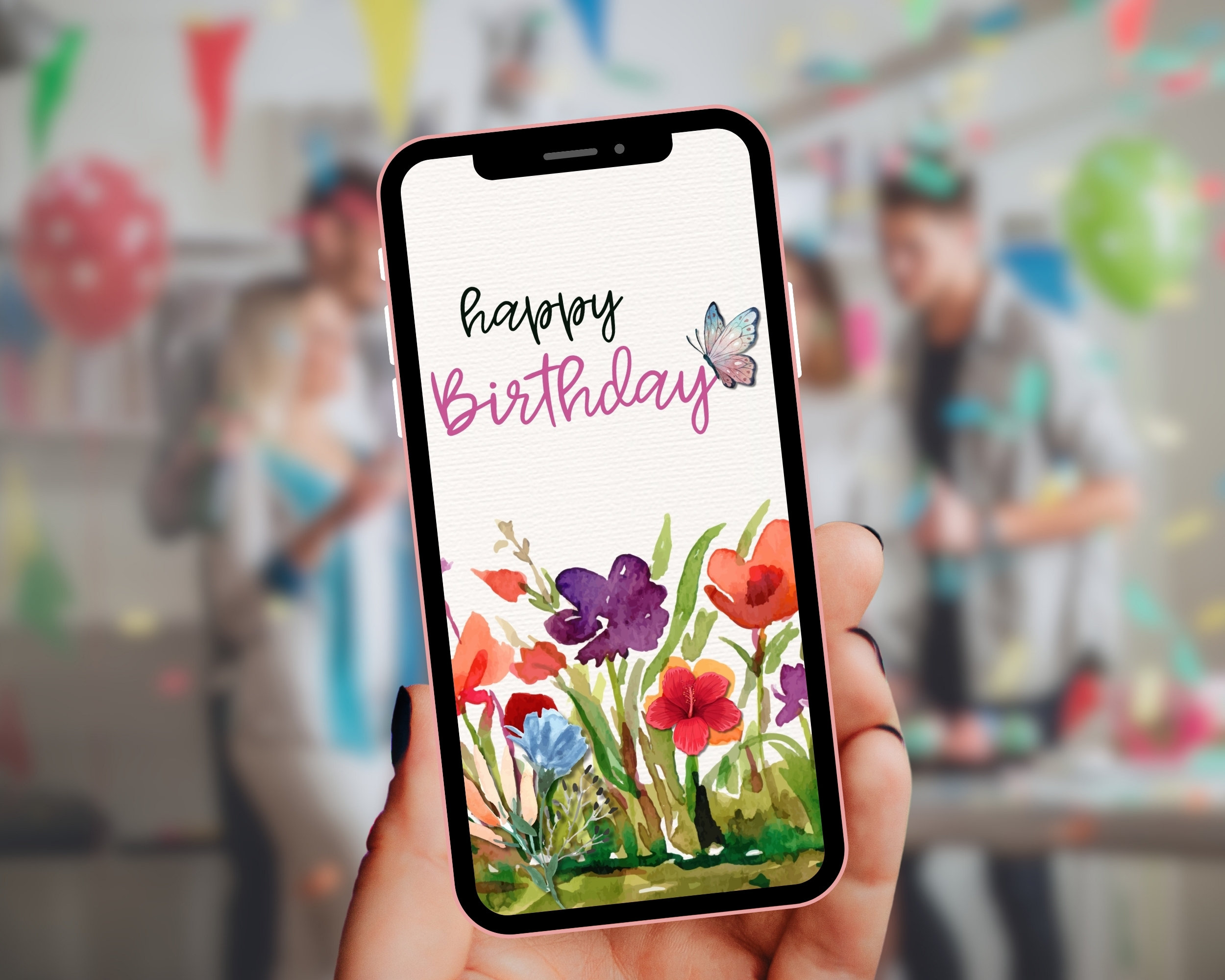 Digital Animated Birthday Card, Digital Happy Birthday Card, Electronic ...