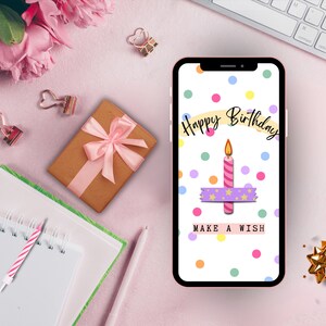 Digital Animated Birthday Card, Digital Happy Birthday Card, Electronic ...